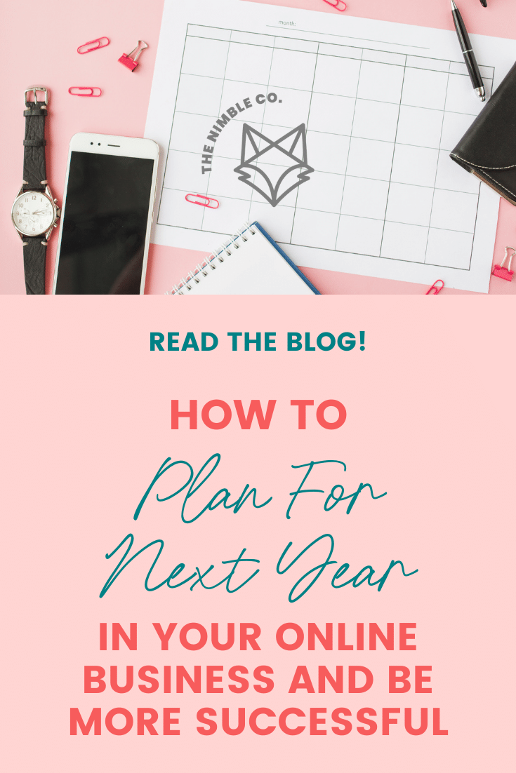 How To Plan For Next Year In Your Online Business and Be Successful